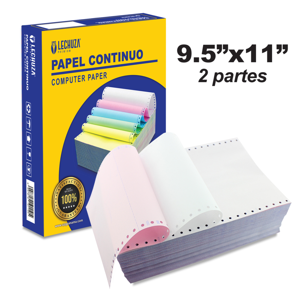 Factura Continua 9.5″ x 11″ de 2 partes – CPG Panamá Distribuidoras de ...